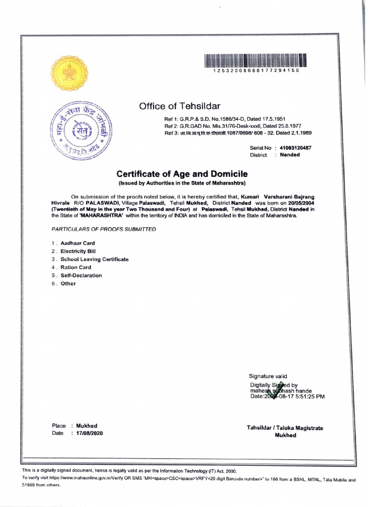 Proof of Domicile | PDF | Applications Of Cryptography | Access Control