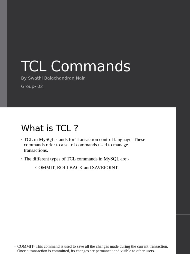 Swathi Nair MySQL | PDF