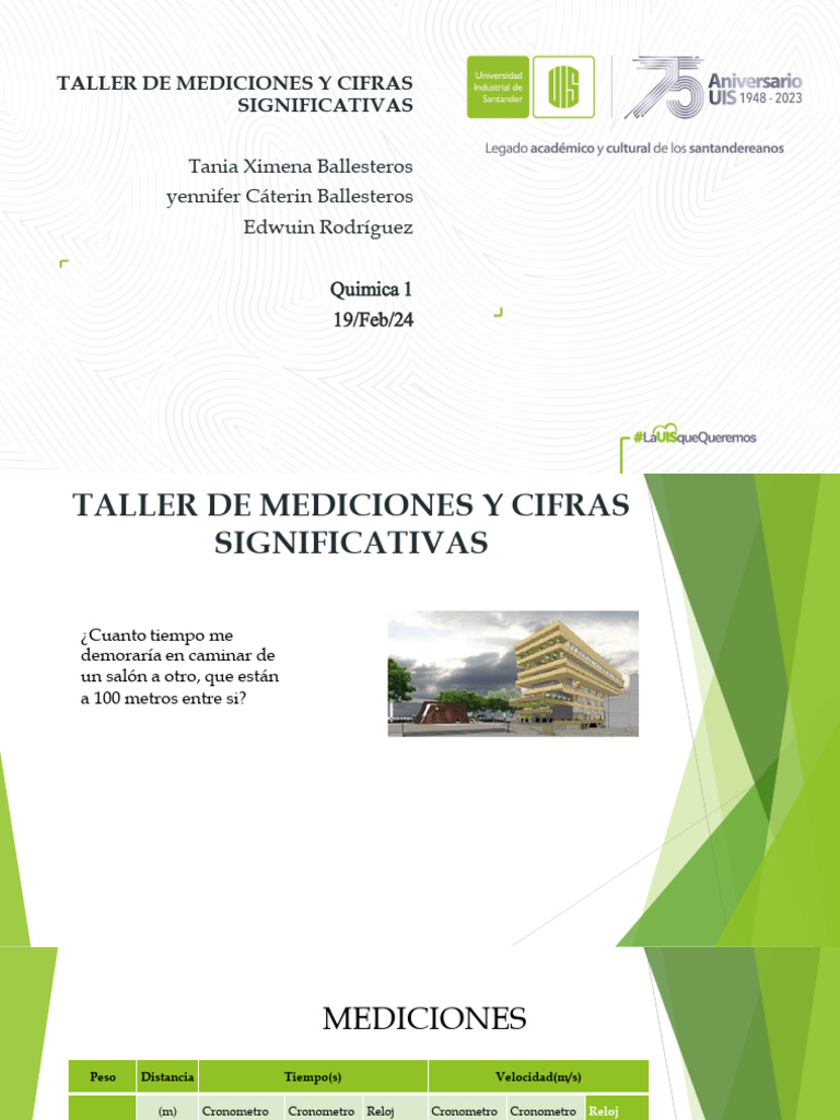 Taller de Mediciones y Cifra Sinificativas | PDF