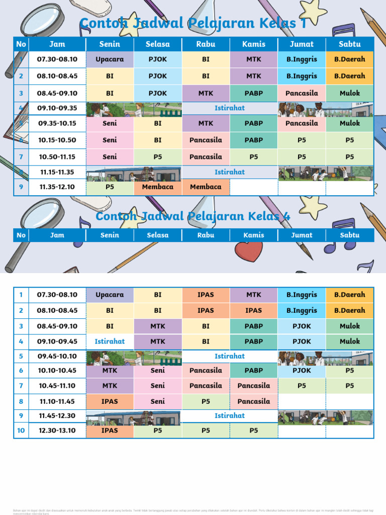 id-t-1710131424-contoh-jadwal-pelajaran-kurikulum-merdeka-sd-editable_ver_1 | PDF