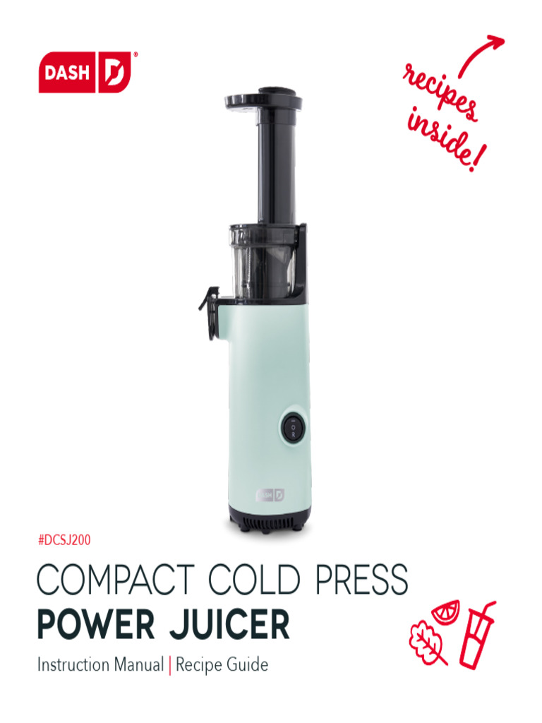 Dash Juicer Manual | PDF | Lemon | Orange (Fruit)