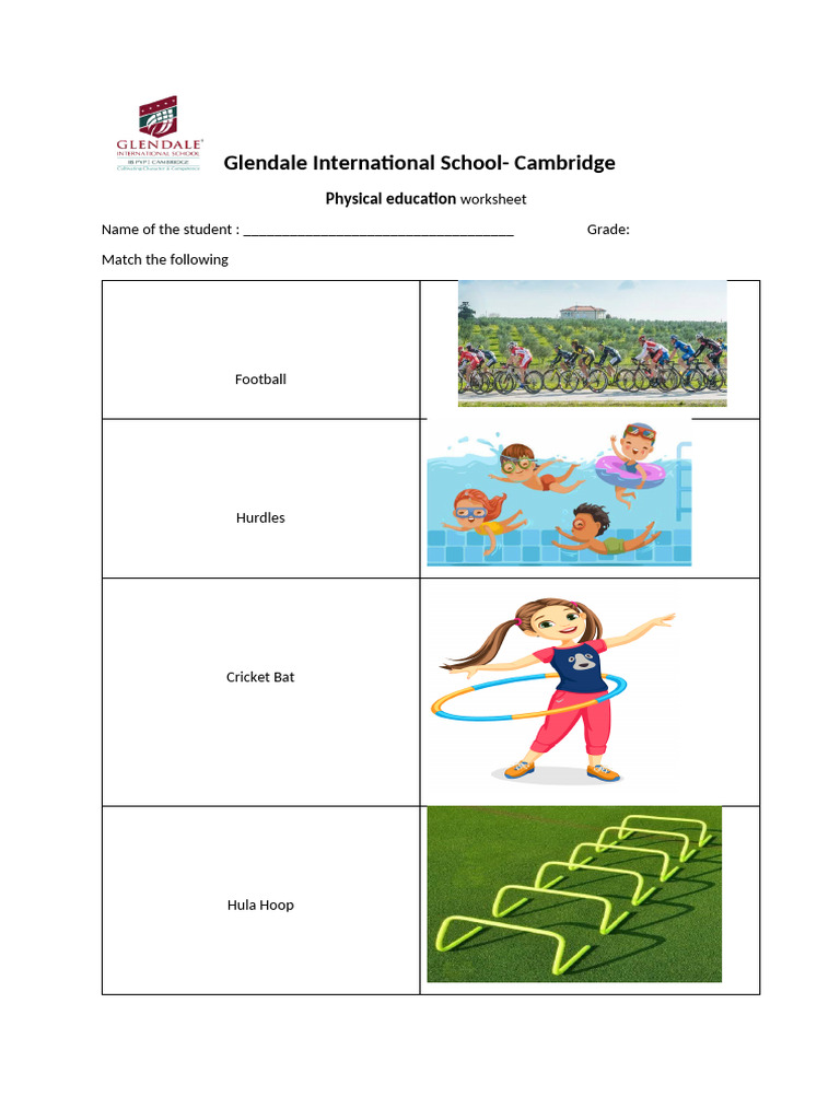 pe work sheet(1) | PDF