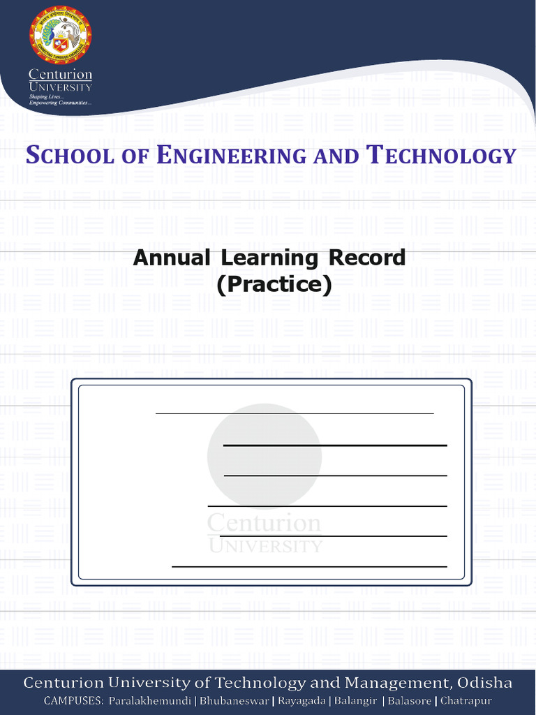 Annual Learning Record - CUTM Engineering | PDF | Learning | Behavior ...