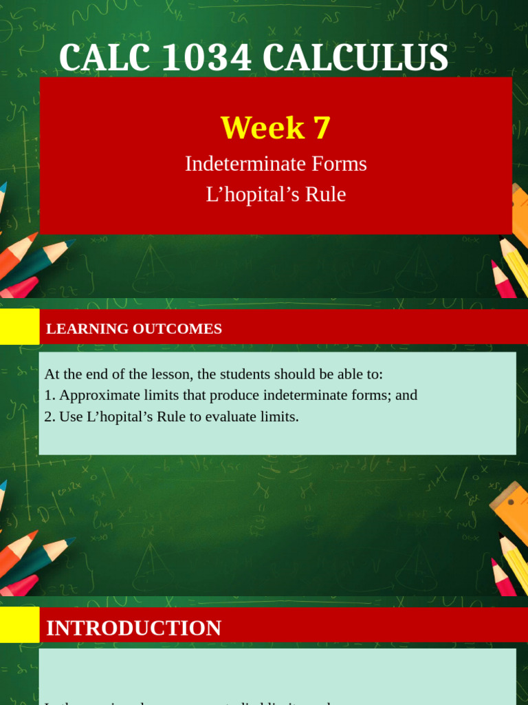 L'Hôpital's Rule for Indeterminate Forms | PDF | Analysis | Real Analysis