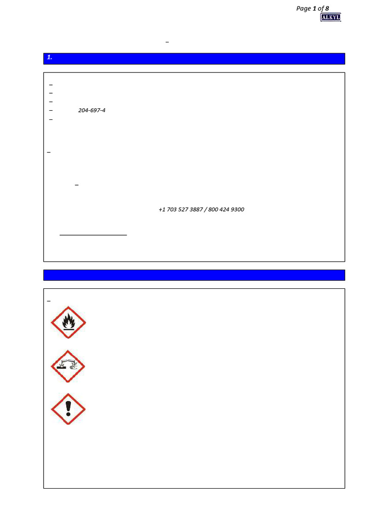 Dma 60% MSDS Rev. 24.08.2020 | PDF | Personal Protective Equipment | Water
