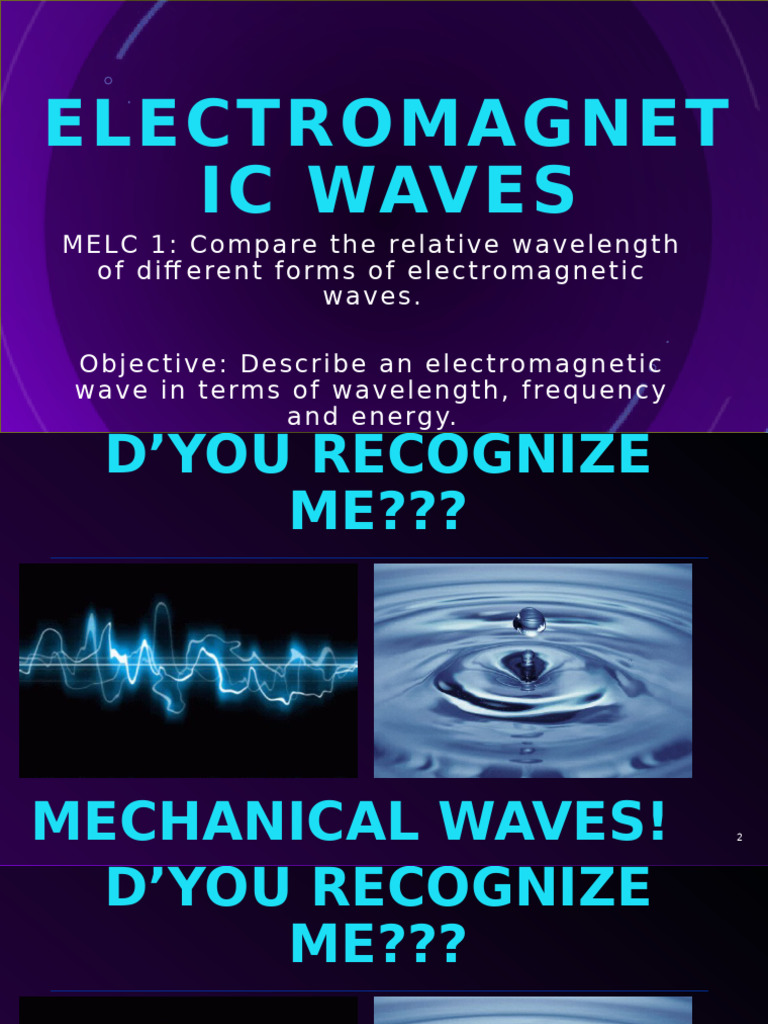 1 Electromagnetic Waves | PDF | Waves | Electromagnetic Radiation