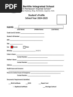 School Profile Template | PDF
