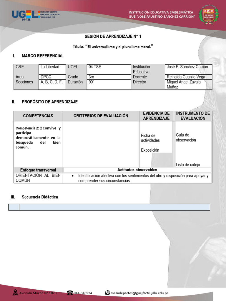 DPCC, SESIÓN 1, EDA 6 DPCC 3ro | PDF | Justicia | Crimen y violencia