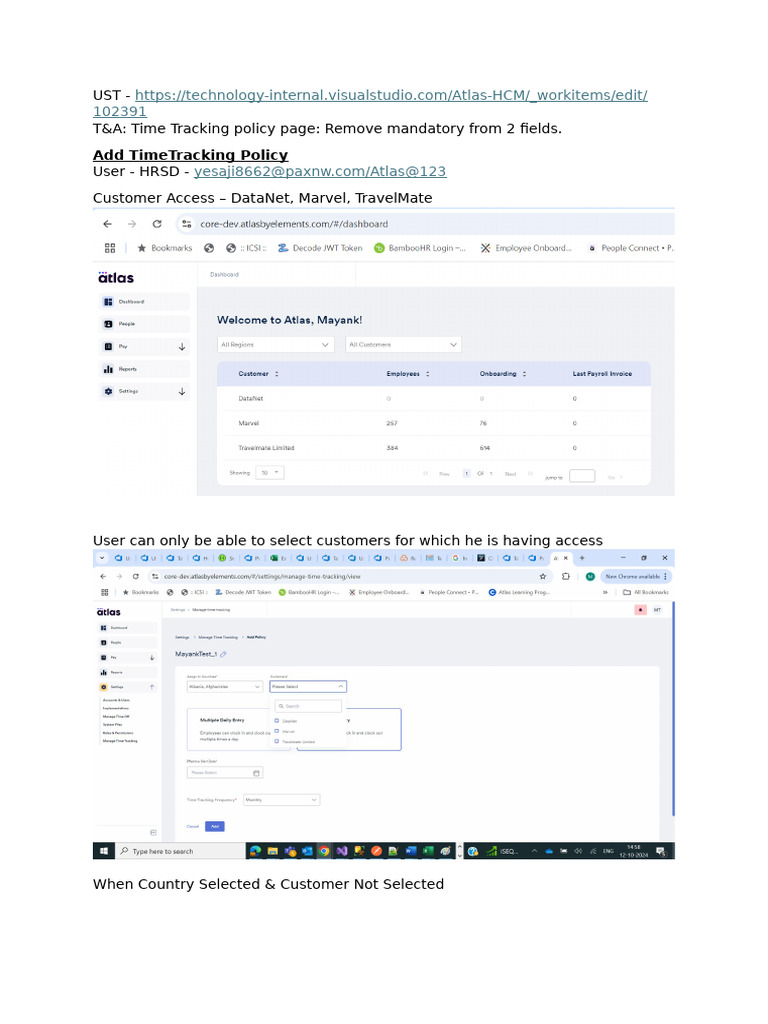 UST 102391 Dev Evidence | PDF | Business