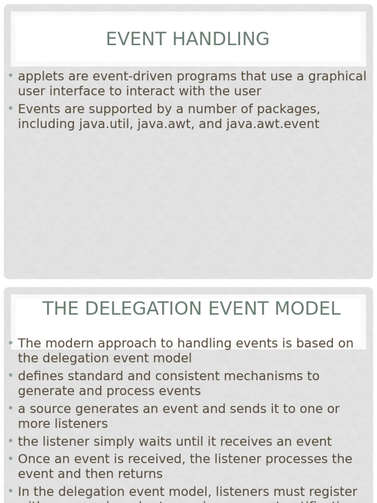 Java Lec15 Event Handling Pdf Class Computer Programming Window