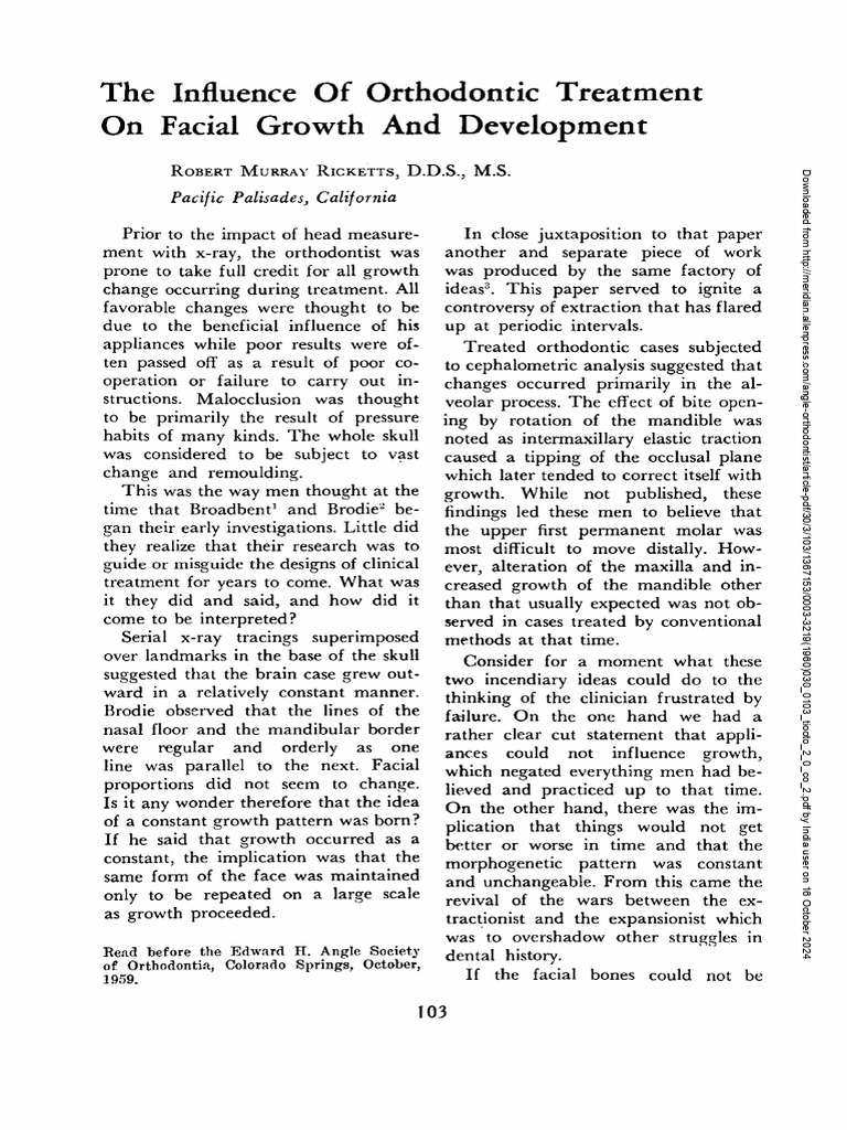 Angle Orthodontist Article PDF Download | PDF | Science & Mathematics