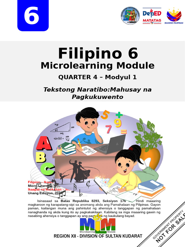 Filipino 6. 4th Quarter MLM Module 1docx 1 1 | PDF