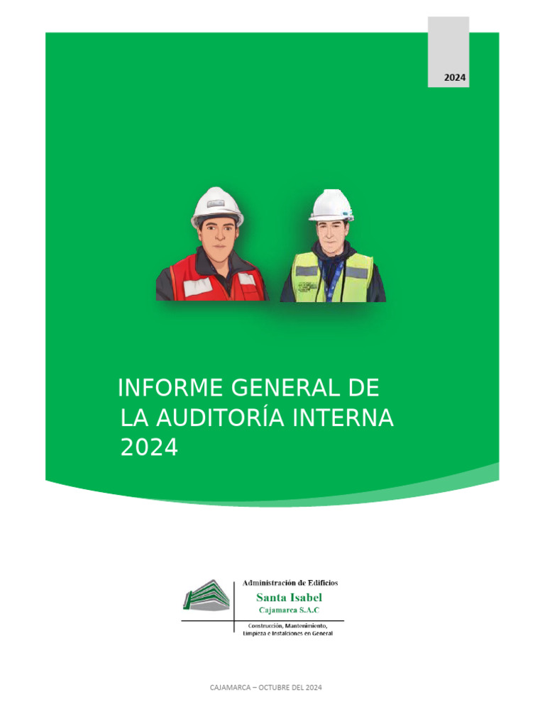INFORME+DE+AUDITORIA+INTERNA+EF | PDF | Sistema de manejo de calidad | Gestión de la calidad