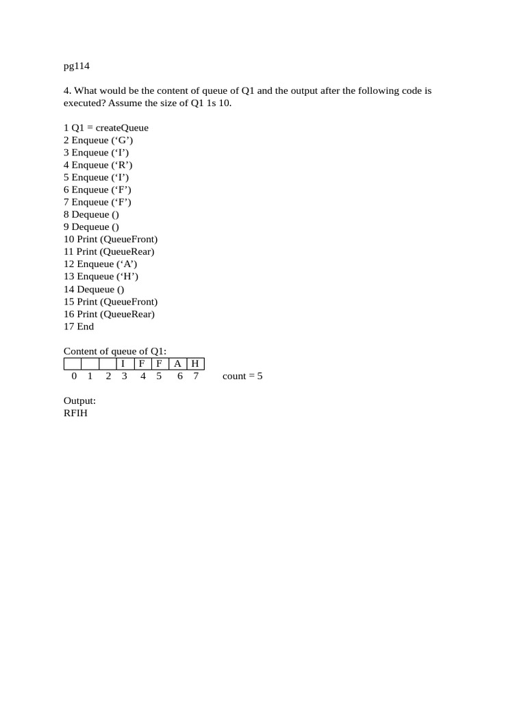 Lab 9 Queue Part 1 Pdf
