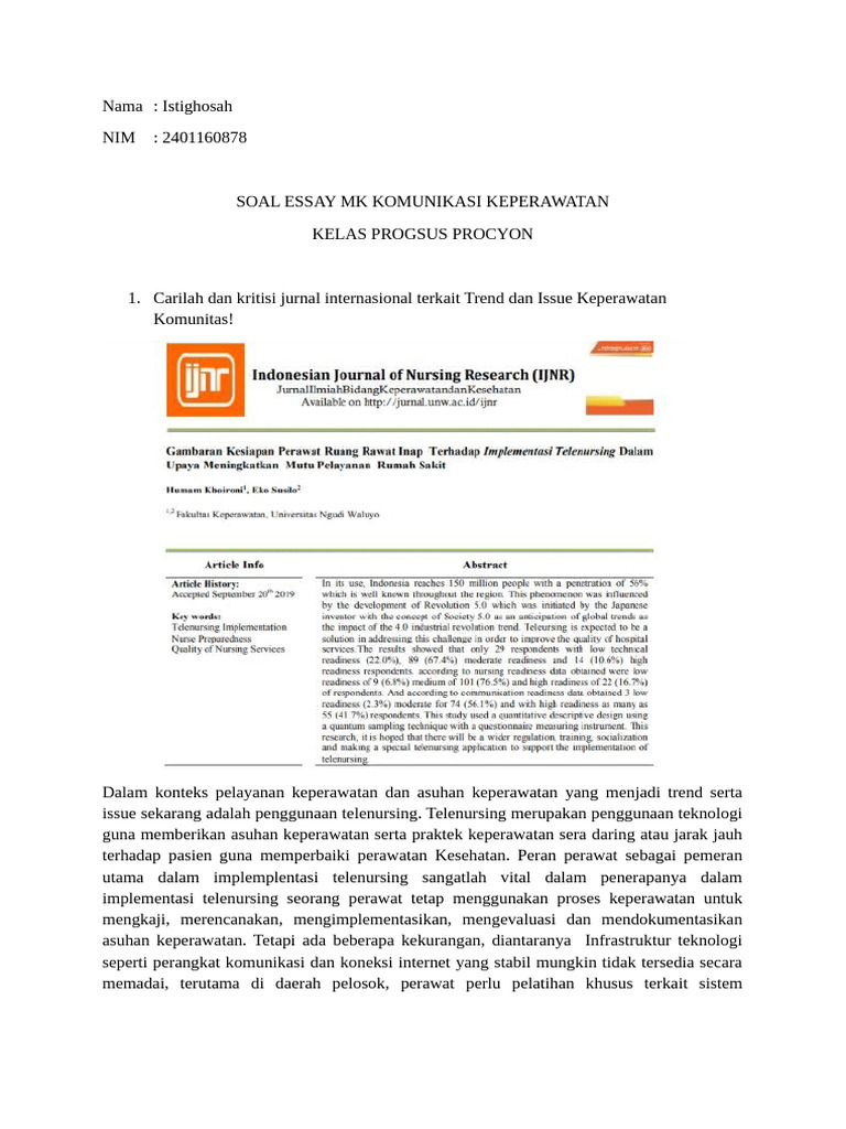 Istighosah Tugas KDK | PDF | Kesehatan Holistik
