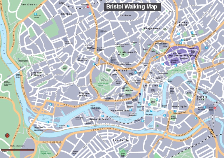 Bristol Walking and Sightseeing Map | PDF