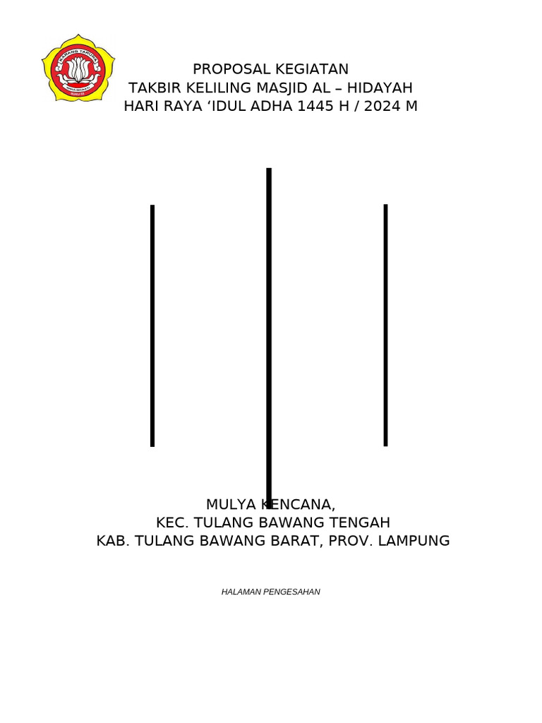 PROPOSAL Takbir Keliling 24 | PDF | Perjalanan