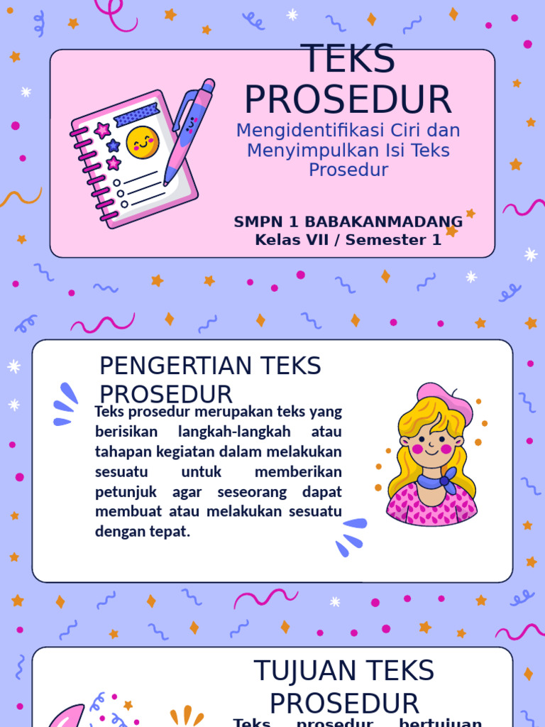 Teks Prosedur Kelas 7 | PDF | Seni & Disiplin Bahasa
