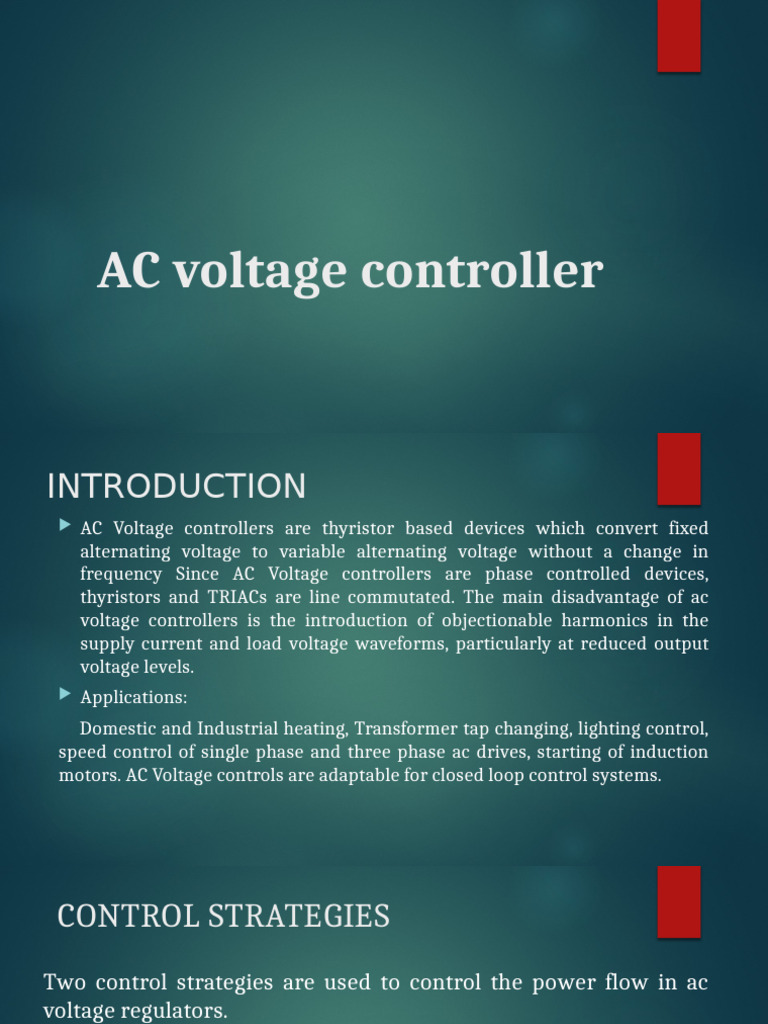 Ac-Voltage-controller | PDF | Alternating Current | Transformer