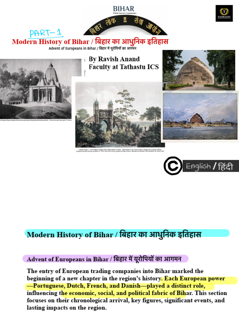 Modern History of Bihar | PDF
