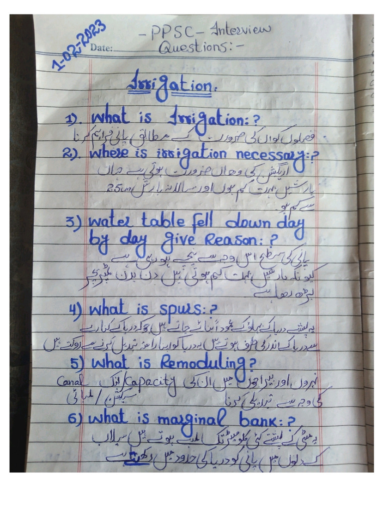 2.asif Layyah Irrigation | PDF