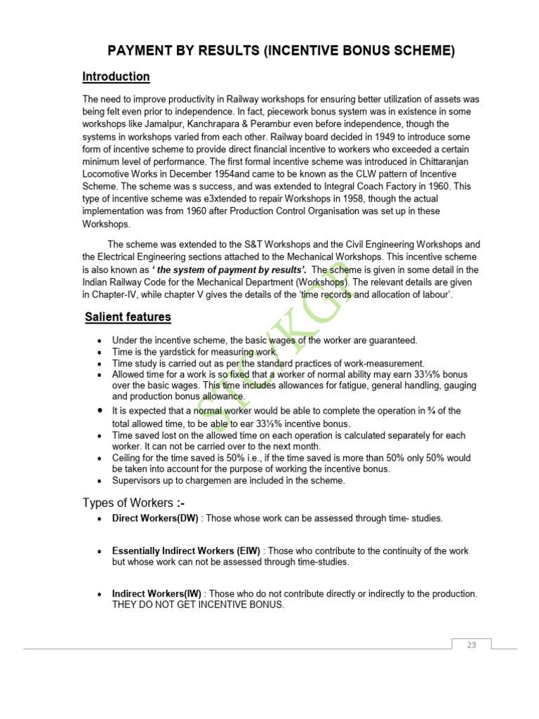 INCENTIVE SCHEME | PDF | Incentive