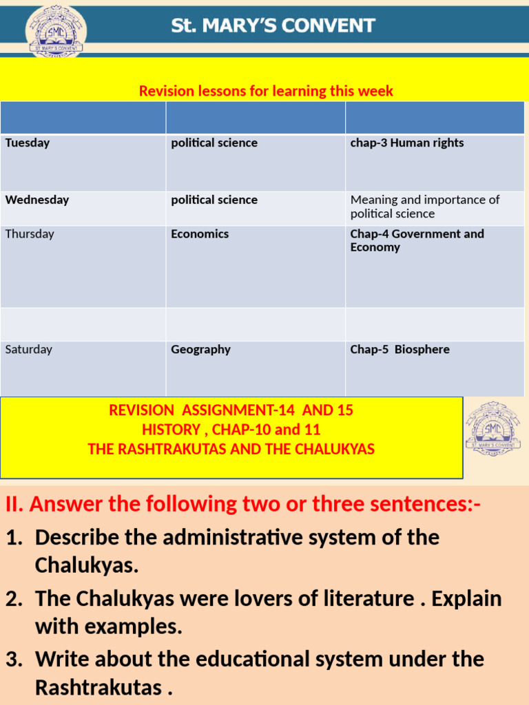 Revision Lessons | PDF