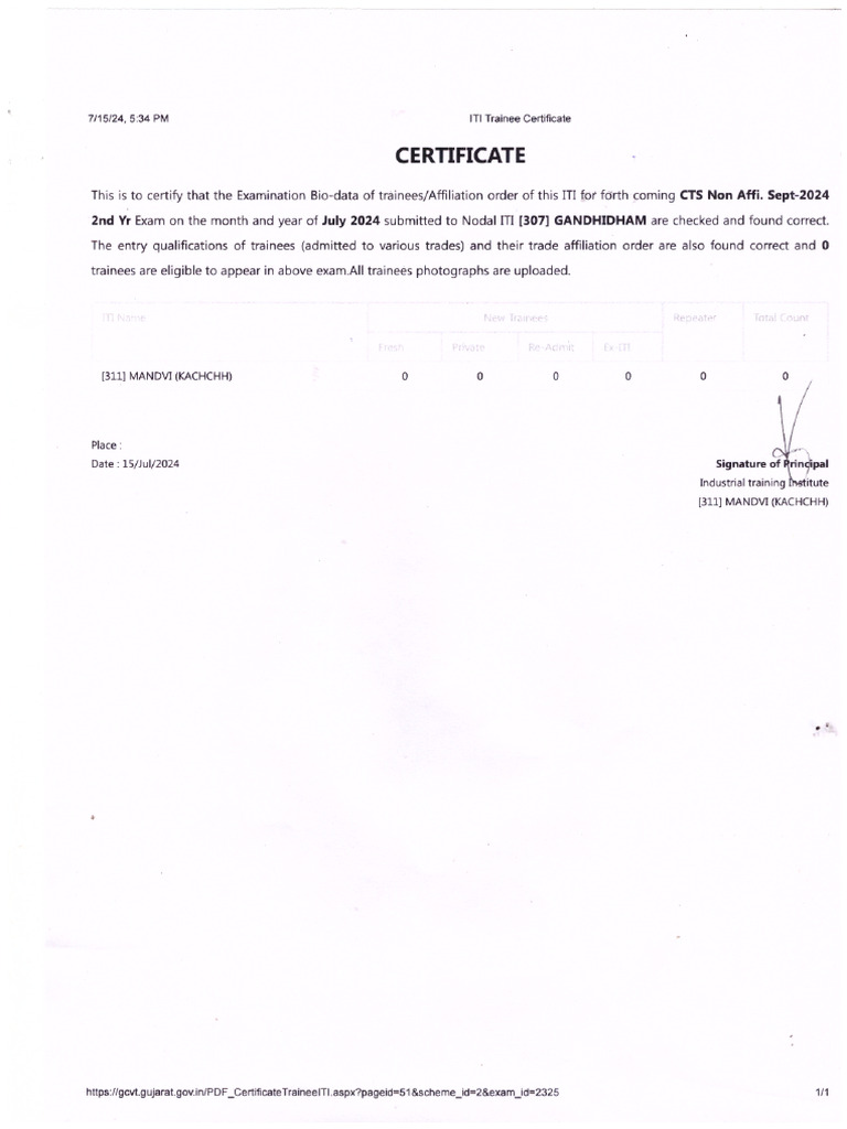 2nd Year Certificate | PDF