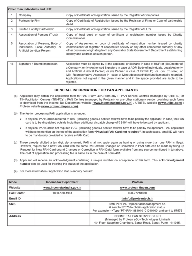 Form 49A | PDF | Private Law | Government Finances