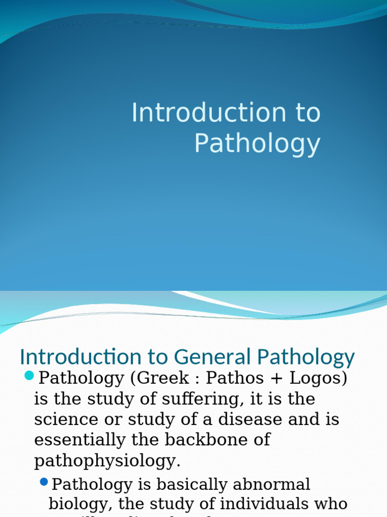 Introduction to General Pathology | PDF | Pathology | Cytopathology