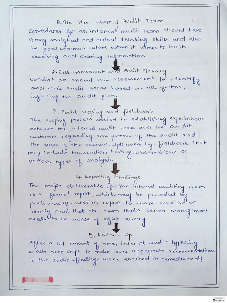 Internal Audit Process | PDF