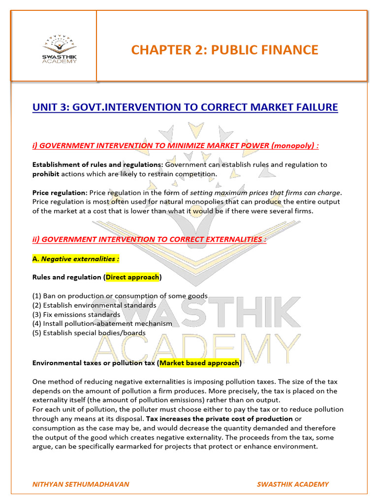 (1621788814) Chapter 2 Unit 3 PDF | PDF | Externality | Taxes