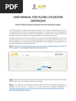 Utilization Certificate Format Guide | PDF