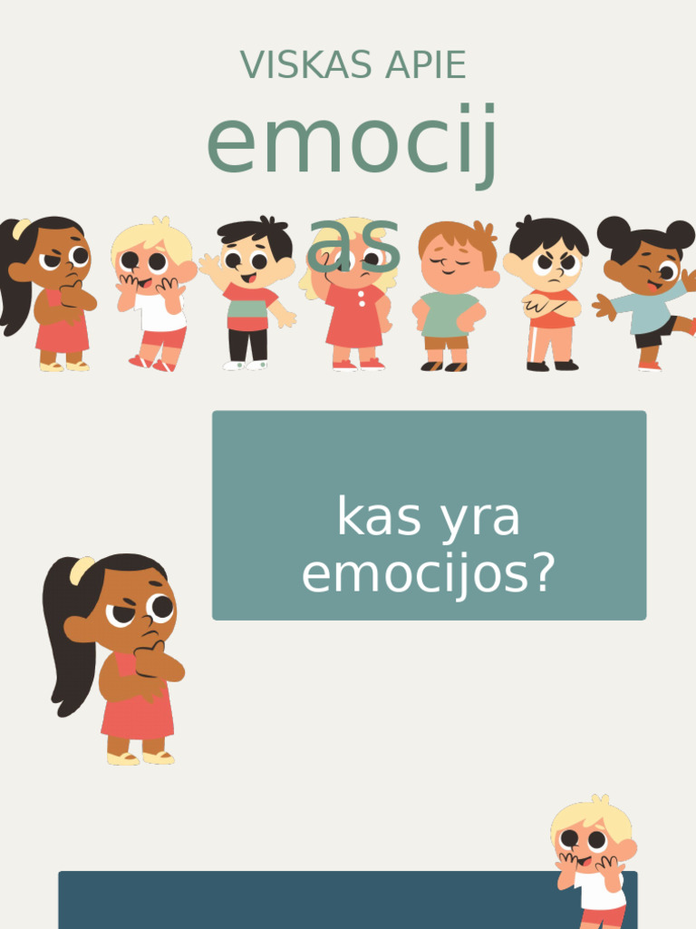 Viskas Apie Emocijas. Darželis | PDF