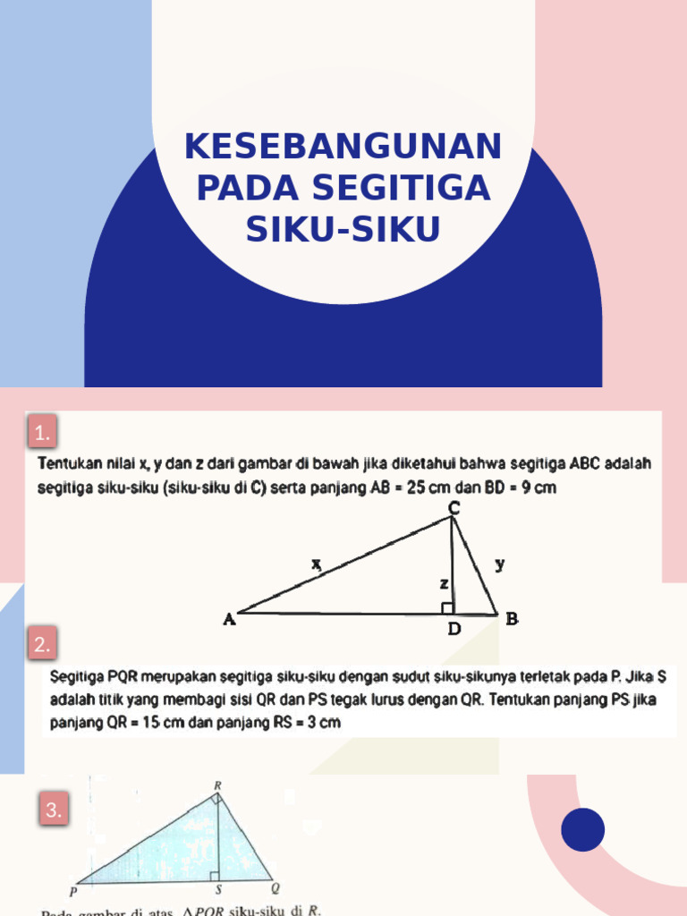 Kesebangunan Pada Segitiga Siku-Siku | PDF