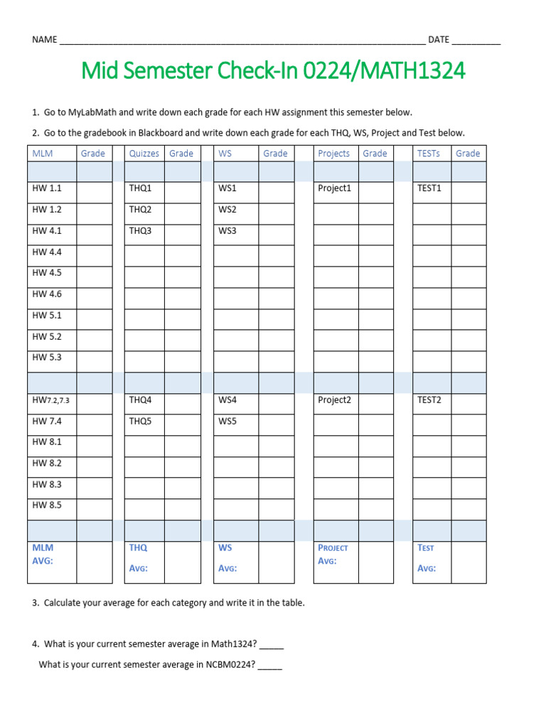 MidSemester CheckIn 1324 FA24 | PDF | Career & Growth | Computers
