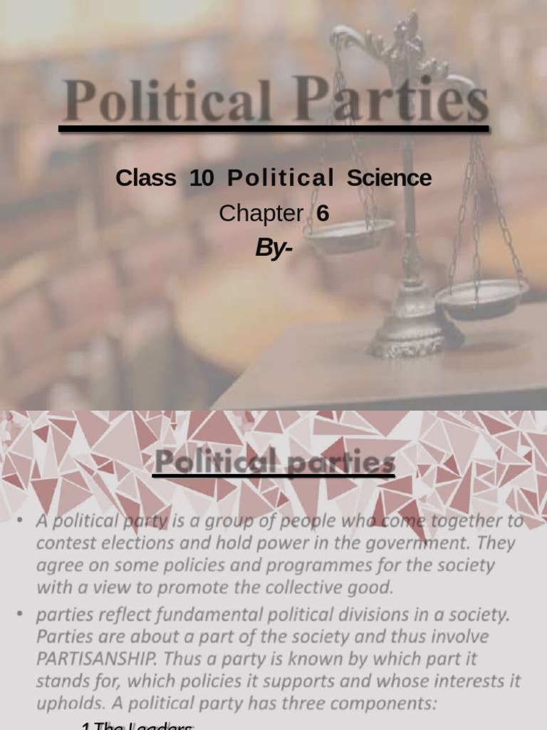 ch6 Political party | PDF | Political Parties | Elections