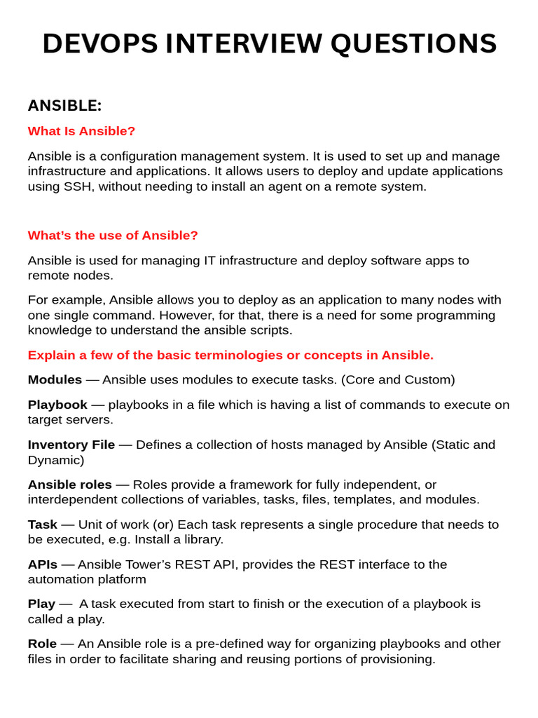 Devops Interview Questions | PDF | Virtual Machine | Computer Science