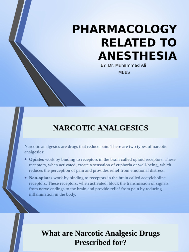 Understanding Narcotic Analgesics | PDF | Opioid | Analgesic