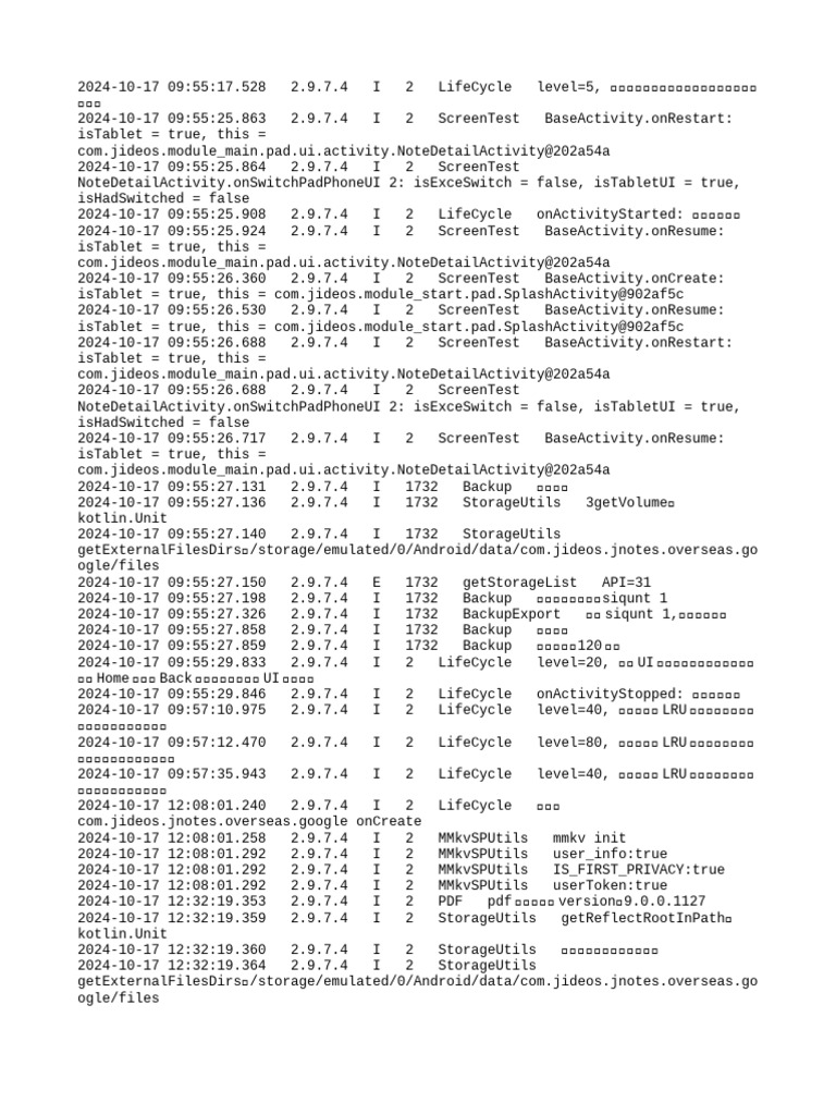 2024-10-17 78448628 Log | PDF | Backup | Data