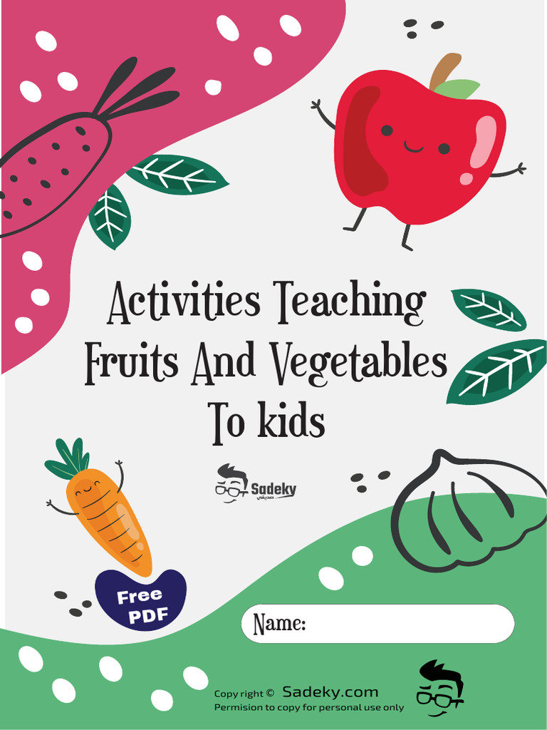 Activities Fruits and Vegetables For Kindergarten | PDF
