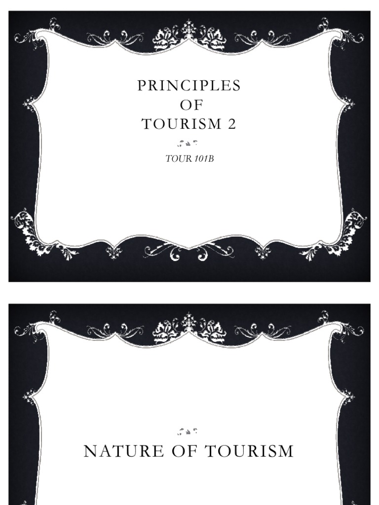 L1 Principles of Tourism 2 | PDF