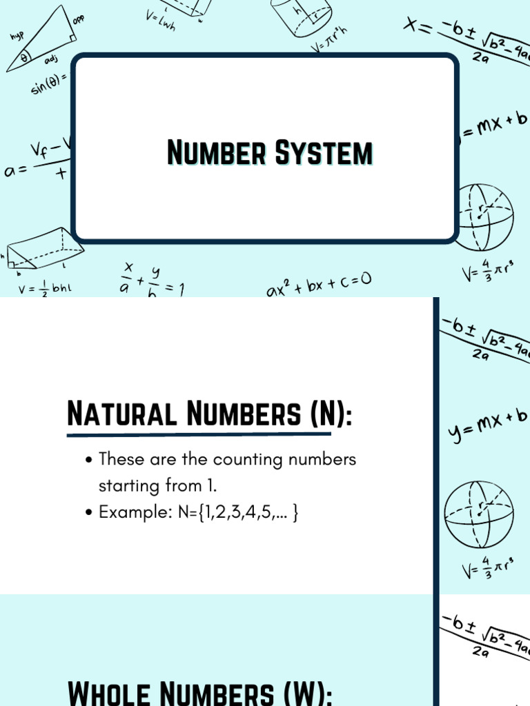 Interpreting Numerical Expressions Math Presentation in Light Blue Math ...