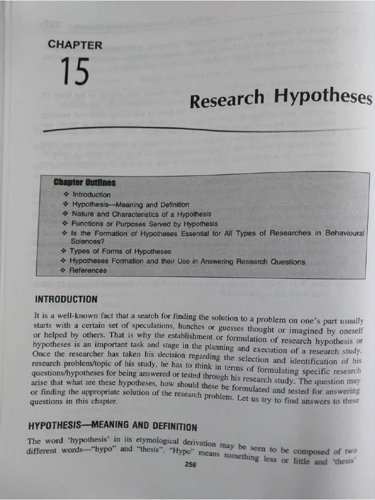 Hypothesis | PDF