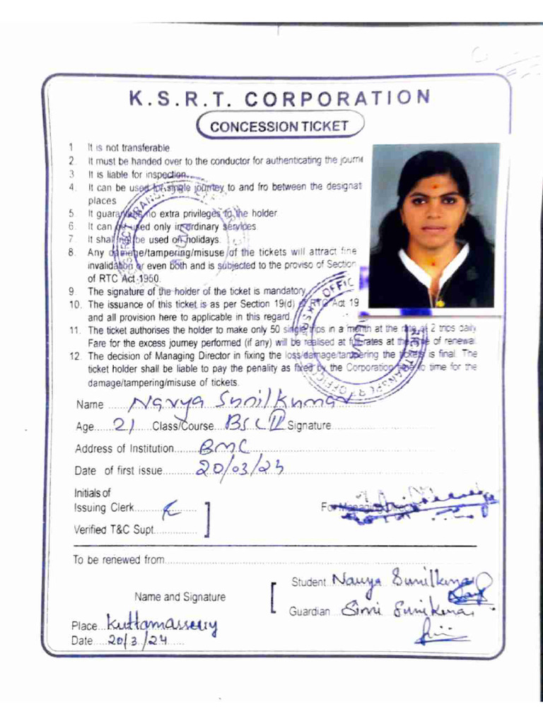 Previous Concession Card 2 PDF Compressed | PDF