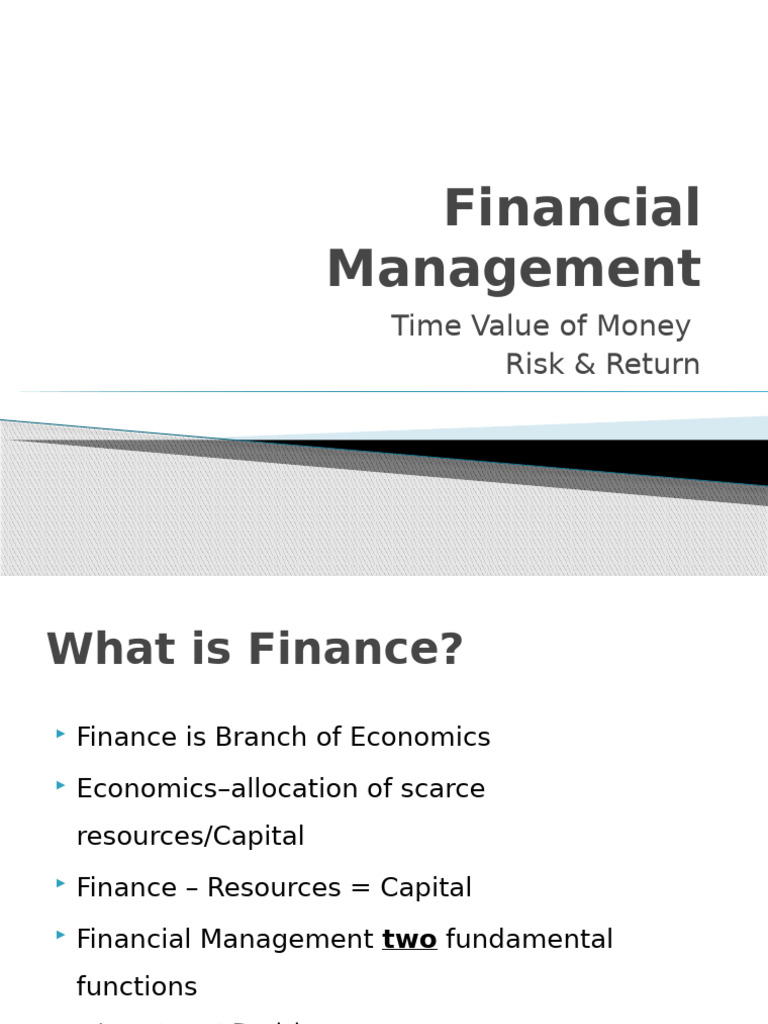 Financial Management - Presentation | PDF