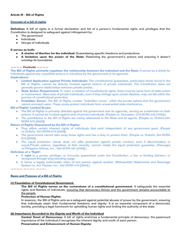 BILL-OF-RIGHT-1-Summary On Due Process | PDF | Due Process | Due ...