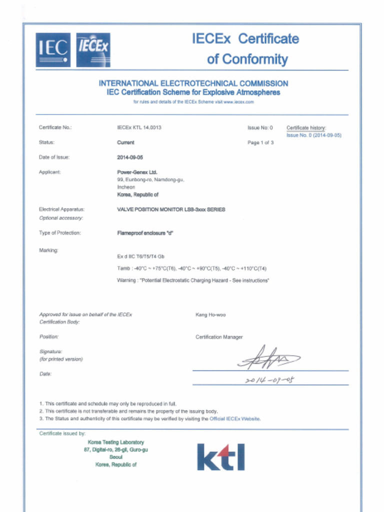 Limit Switch Box - Iecex | PDF