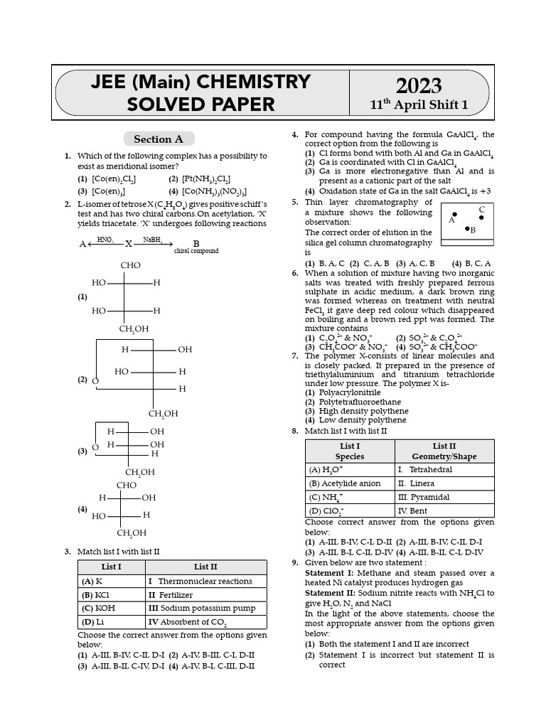 GaAlCl4 Coordination Chemistry Insights | PDF | Chromatography ...