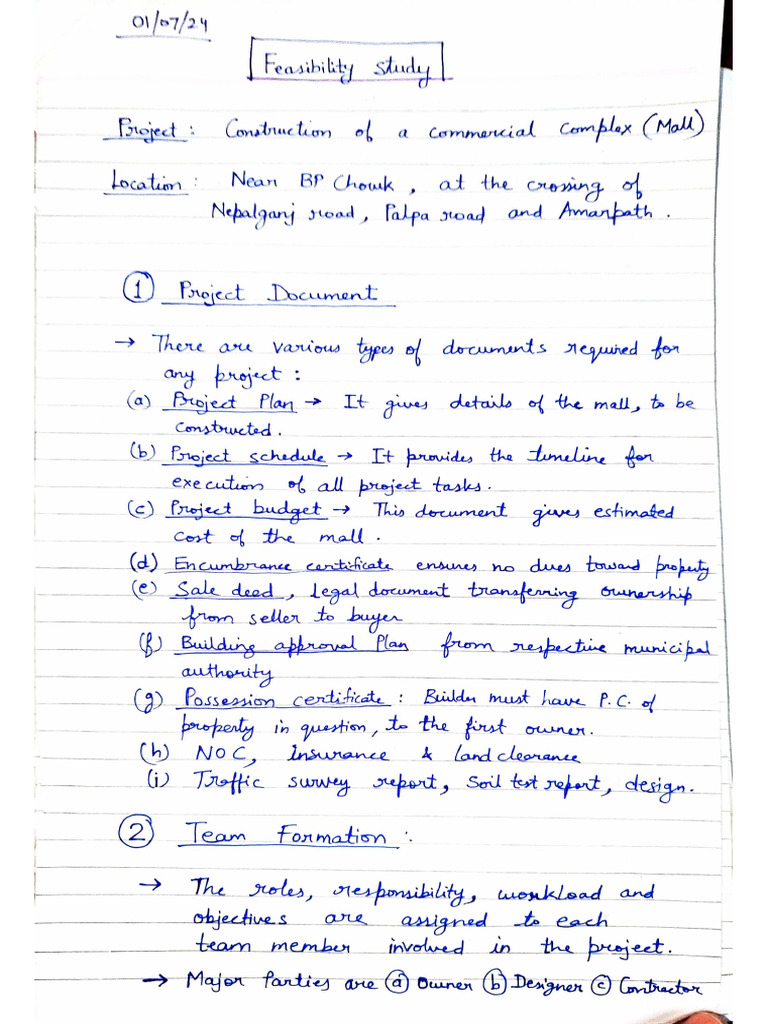 Feasibility Study Process Assignment 1. | PDF